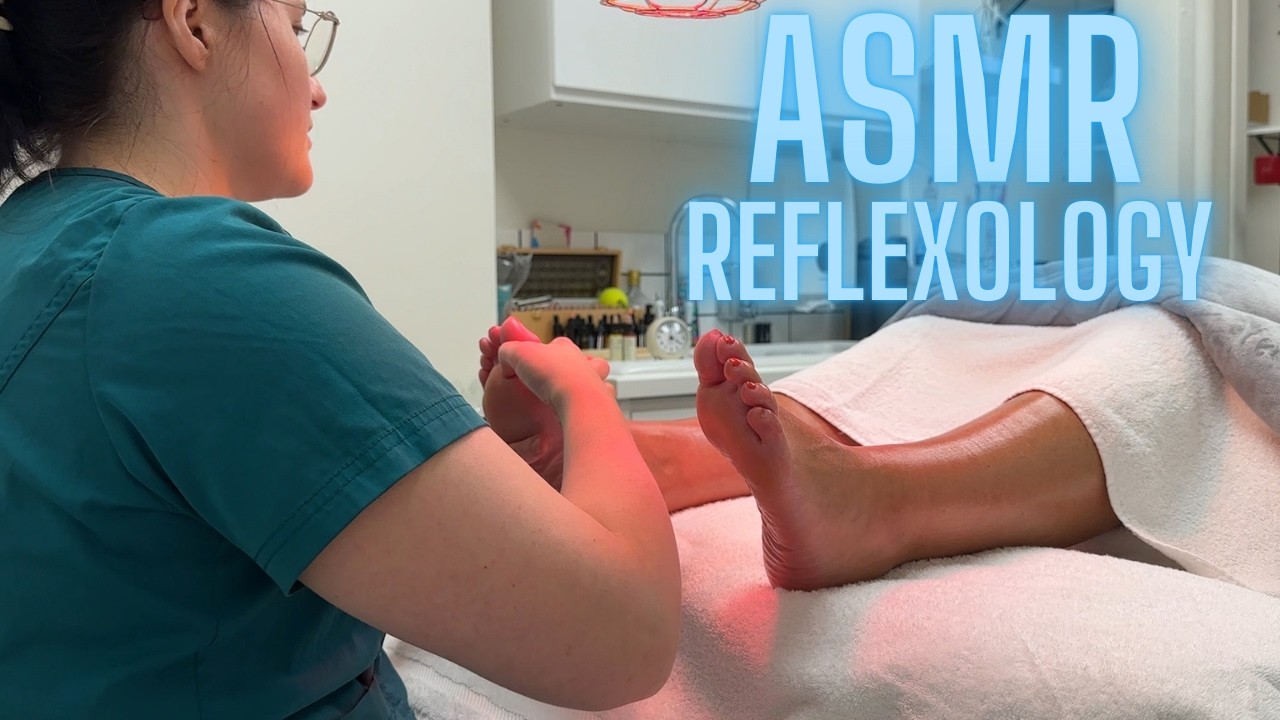 ASMR Reflexology Foot Session with Star 💫 Unintentional | Real Person ...