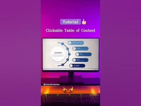 Create clickable table of content super fast 🤯 #tutorial #slidedesign - YouTube