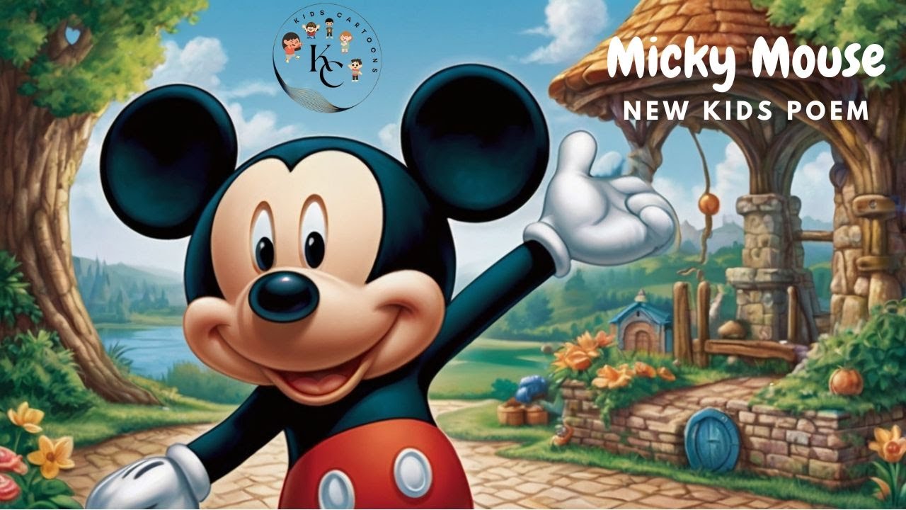 KIDS CARTOONS, KIDS POEMS, KIDS SONGS, Micky Mouse New Kids Poem - YouTube