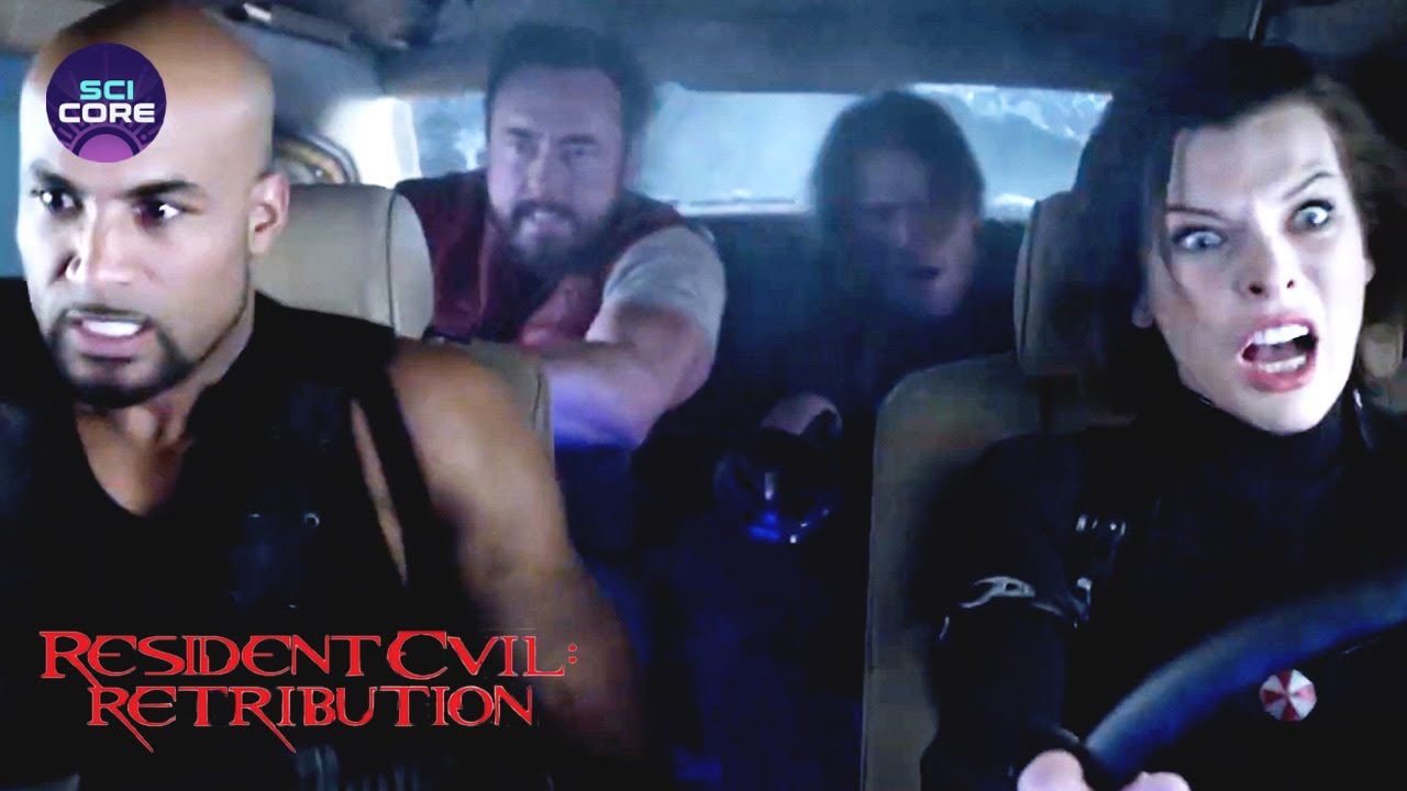 The most thrilling car chase in Resident Evil: Retribution (ft. Milla ...