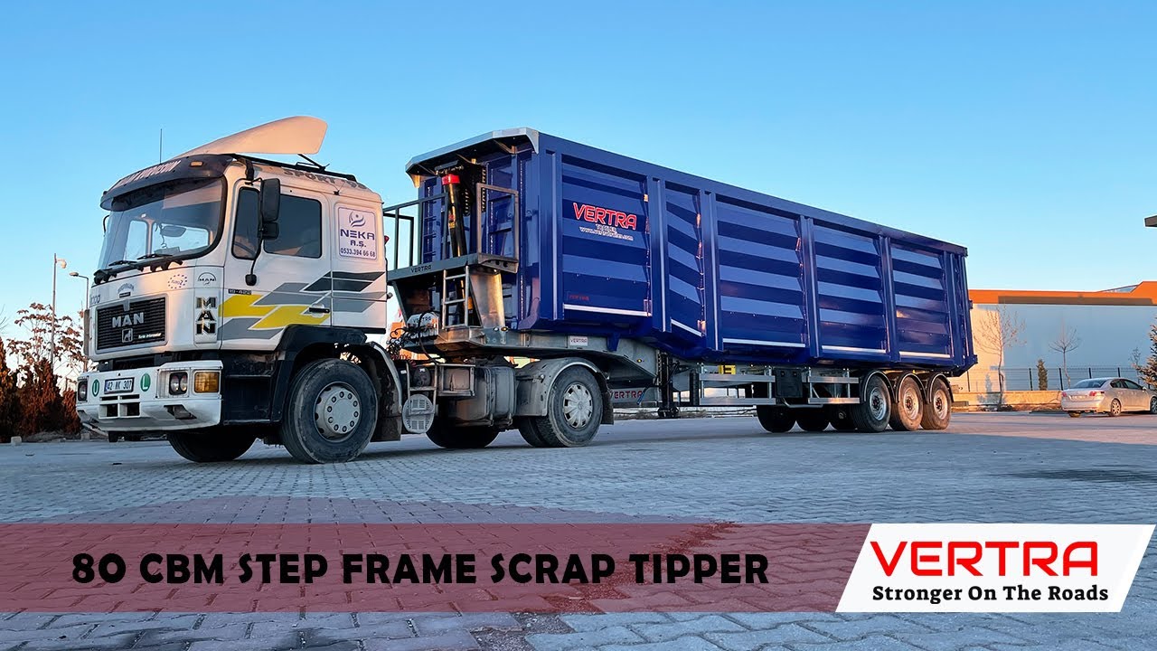 Vertra Trailer - 80 M3 Step Frame Scrap Semi Trailer 2022 - YouTube