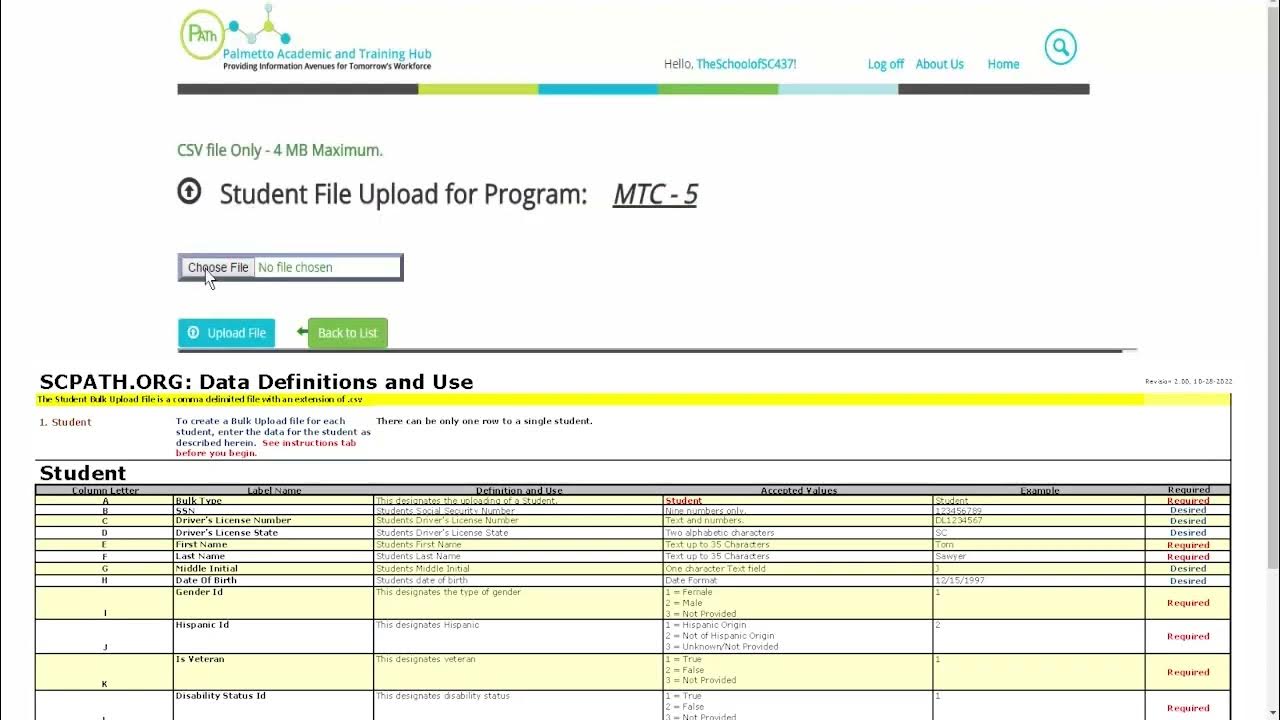 Student Bulk Upload - YouTube