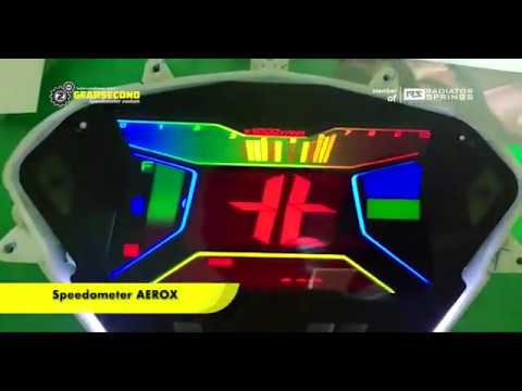 Custom Speedometer Yamaha AEROX - Gearsecond Speedometer - YouTube