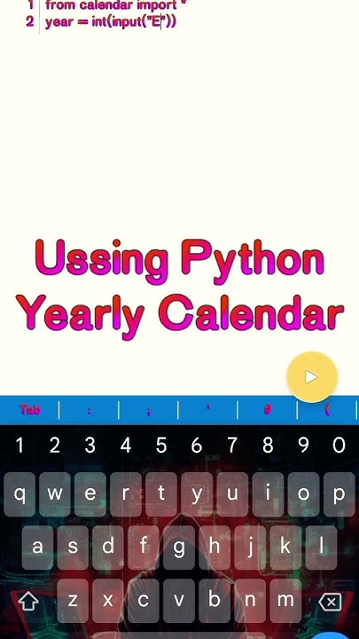PYTHON CALENDAR | #python #coding #calendar #shorts #youtubeshorts ...