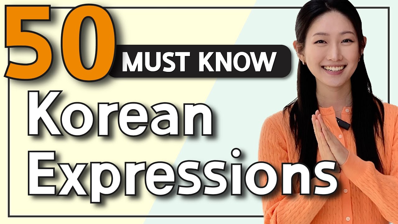 50 Essential Korean Expressions for Beginners - in 10 Minutes! - YouTube