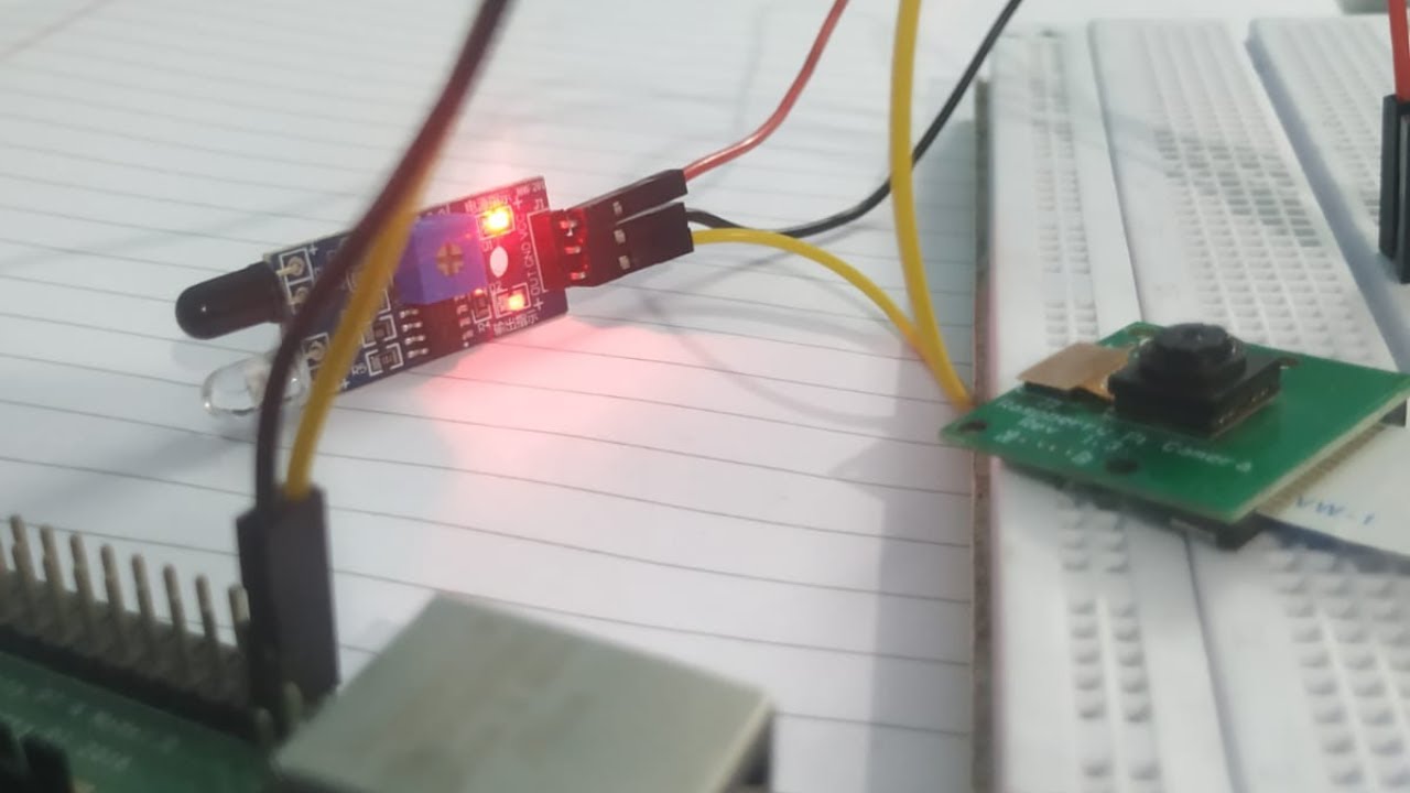 Connecting IR Sensor and PI Motion Camera and Raspberry Pi - YouTube