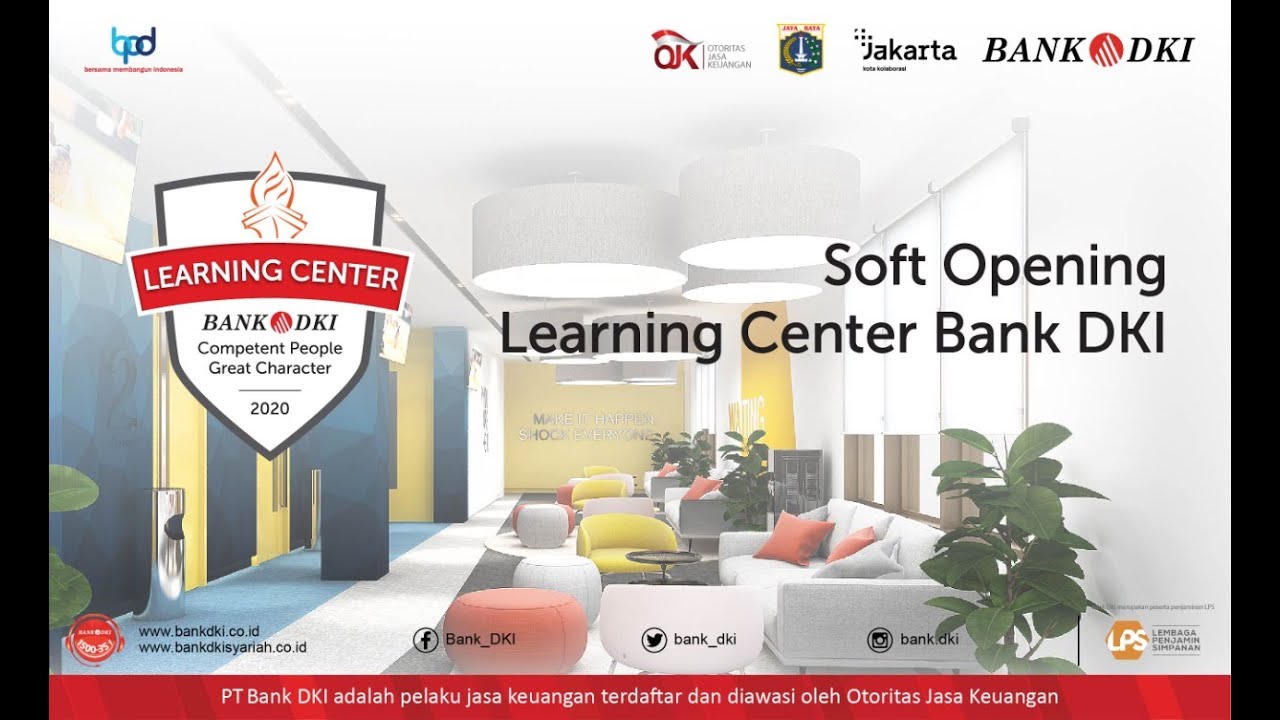 Learning Center Bank DKI 2nd floor - Milenial, Cozy dan Techy - YouTube