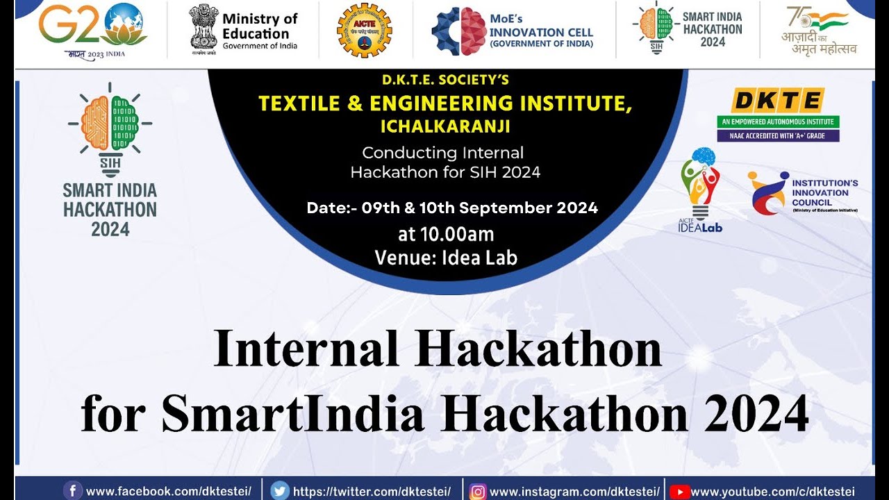 Internal Hackathon For SmartIndia Hackathon 2024 At Aicte Idea Lab ...