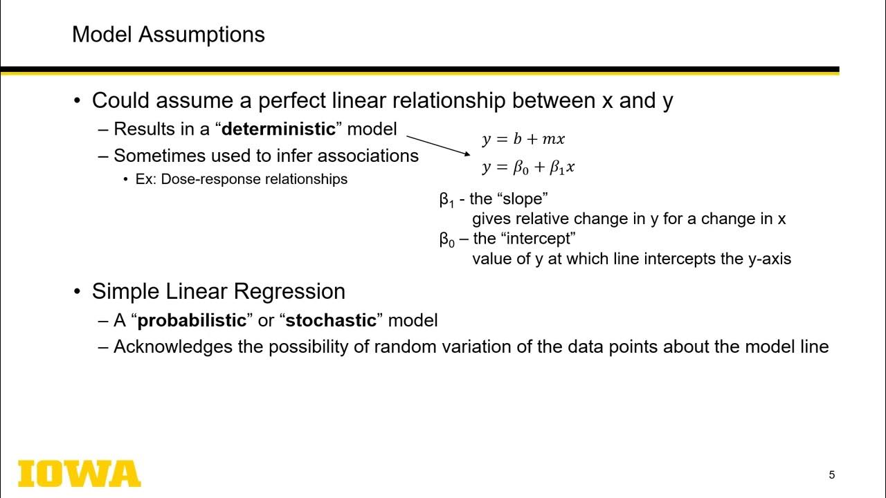 Statistics Module 3: Simple Linear Regression - YouTube