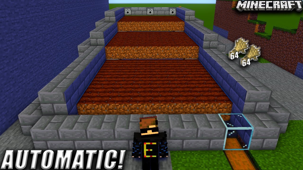 I Made Fully Automatic Wheat Farm | Minecraft Survival World | - YouTube