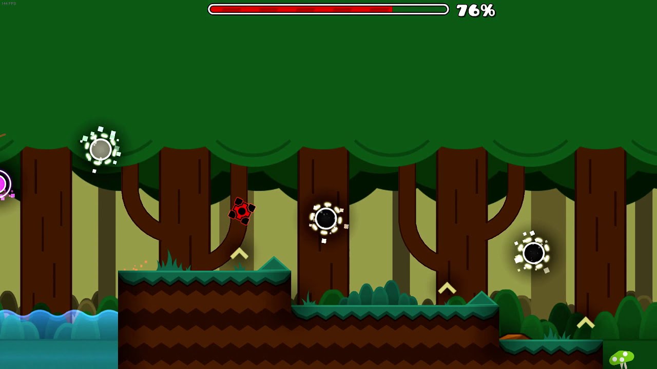 Geometry Dash: Forest of fun 100% coin route (level by Pinecones) - YouTube