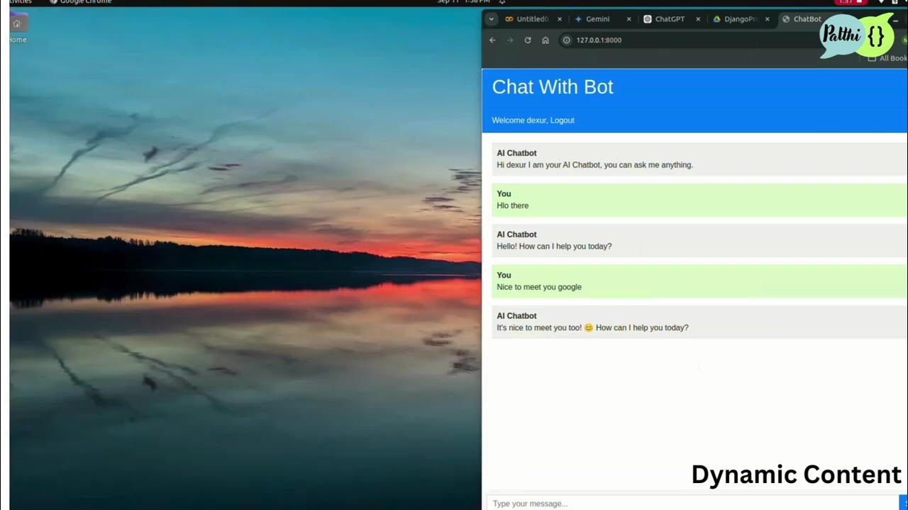 Django Chatbot Application - YouTube