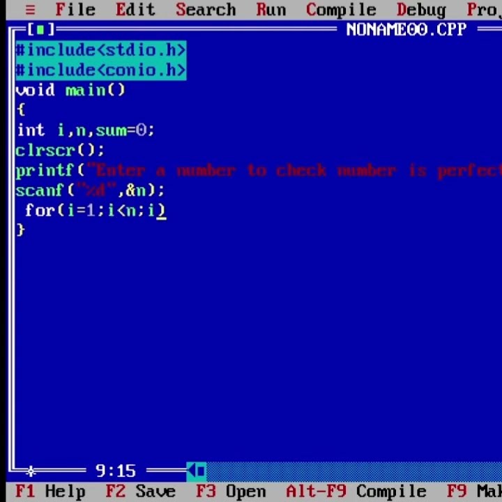 Check Entered Number Is Perfect Or Not Program In C Language Education Coding Cprogrmming 