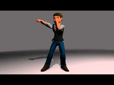 Kickboxing test animation - YouTube