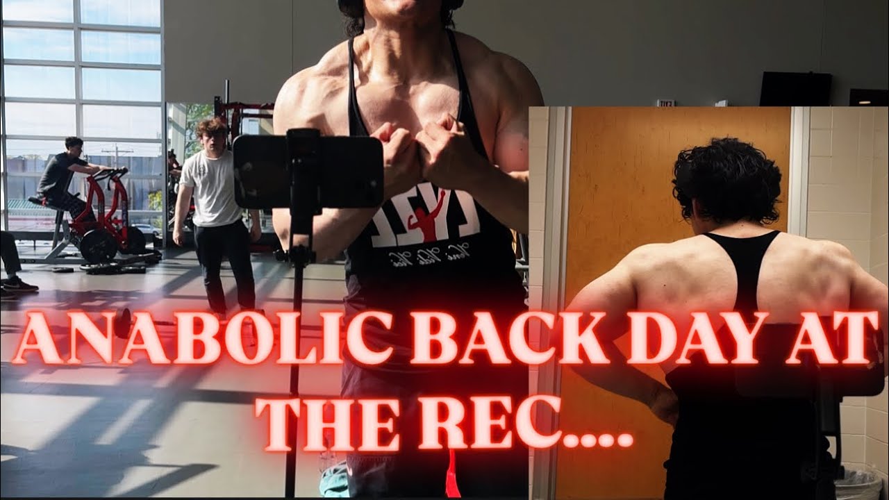 ANABOLIC BACK DAY AT THE REC…. - YouTube