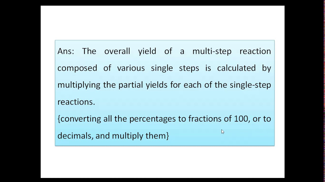 How To Calculate Overall Yield Of Multi Step Synthesis Total Synthesis how-to-calculate-overall-yield-of-multi-step-synthesis-total-synthesis