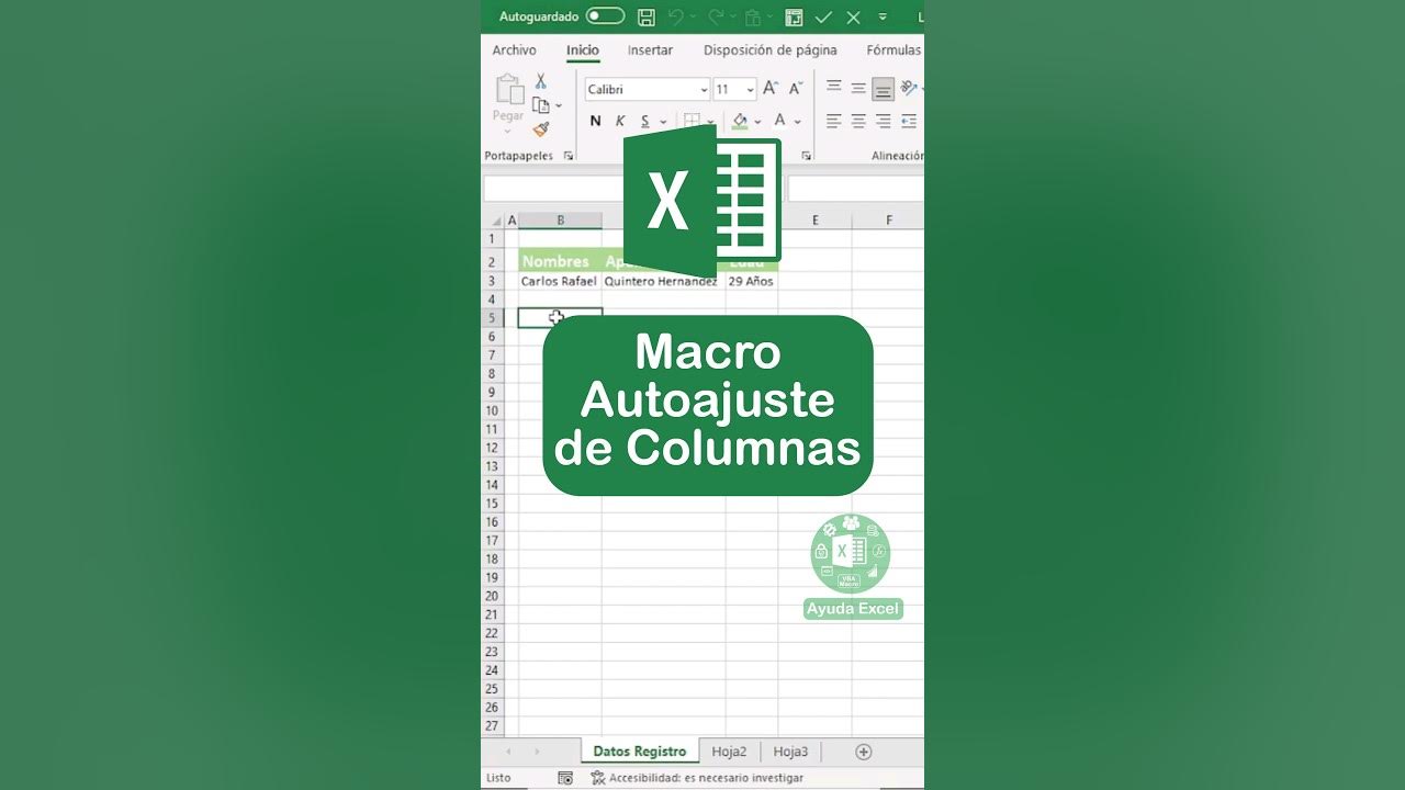 COMO AJUSTAR CELDAS AUTOMATICAMENTE EN EXCEL (TAMAÑO DE COLUMNAS) #Excel #Exceltips # ...