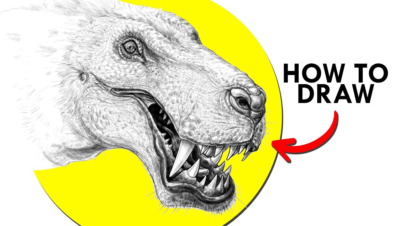 How To Draw An Inostrancevia - YouTube