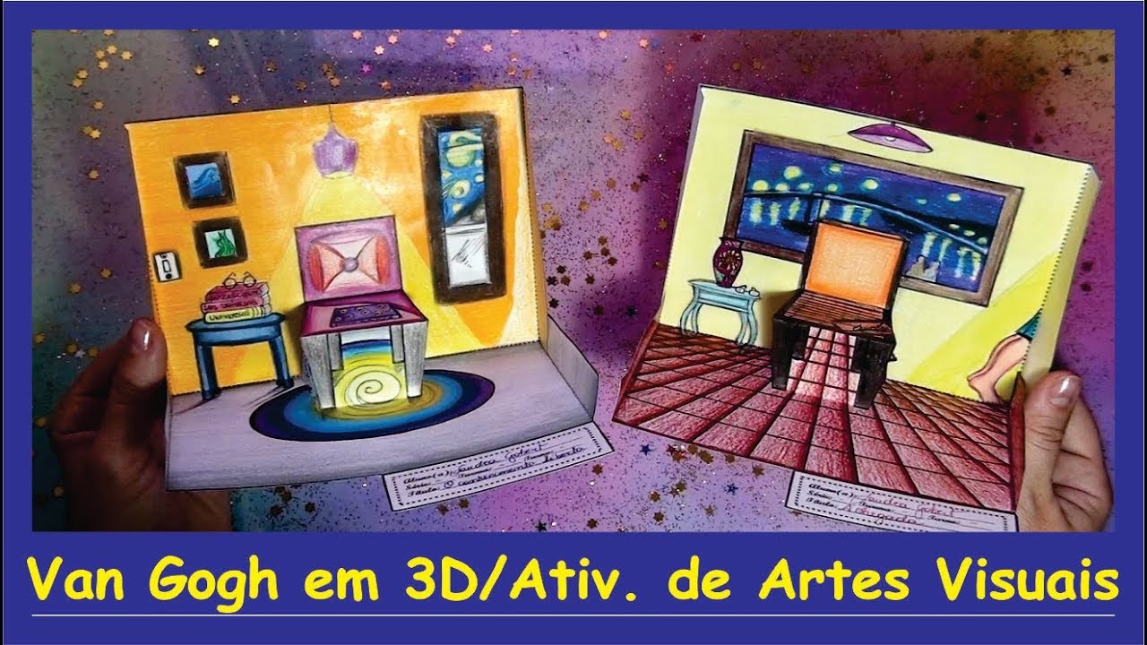 VAN GOGH EM 3D ATIVIDADE DE ARTES VISUAIS RELEITURA CADEIRA COM ...