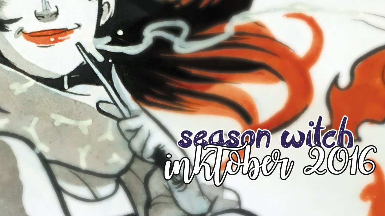 Seasonal Witch - INKTOBER 01 - YouTube