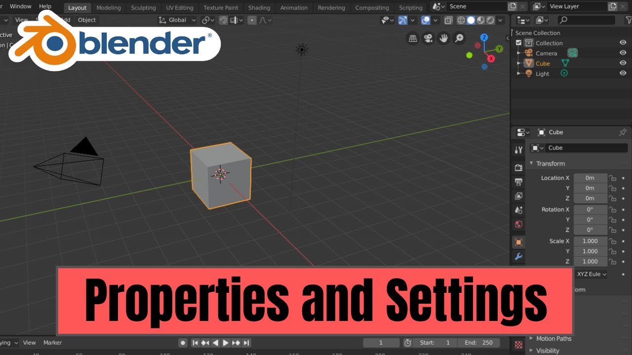 Introduction To Basic Properties And Settings In Blender 3.4.1 LTS ...