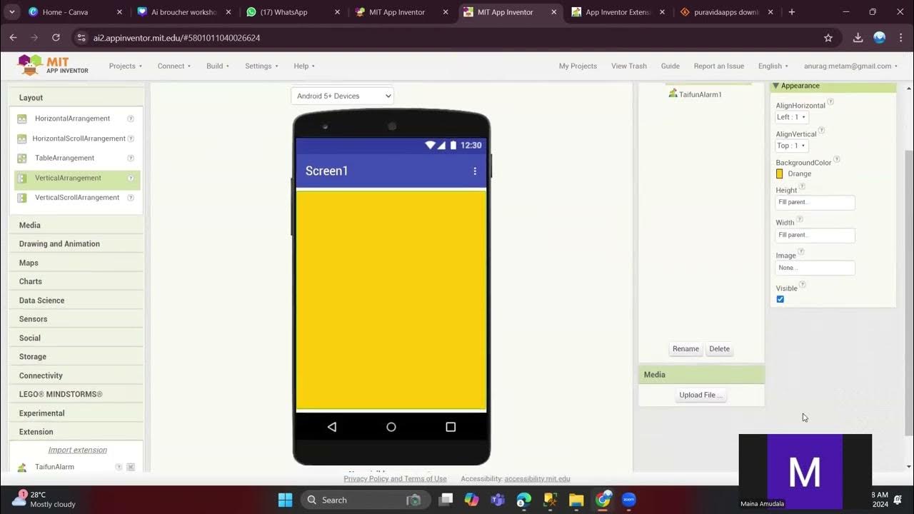 || Creating Alarm app by using || MIT App Inventor ||...... - YouTube