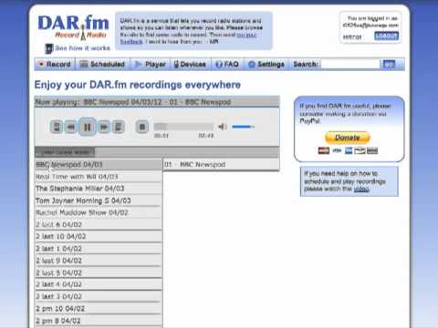 Record Yahoo radio? Record AM, FM and net radio with DAR.fm - YouTube