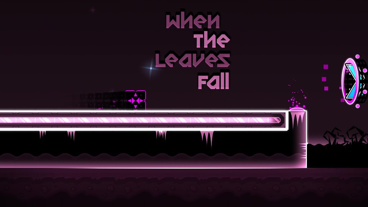 Geometry Dash: When The Leaves Fall (my favourite level) - YouTube