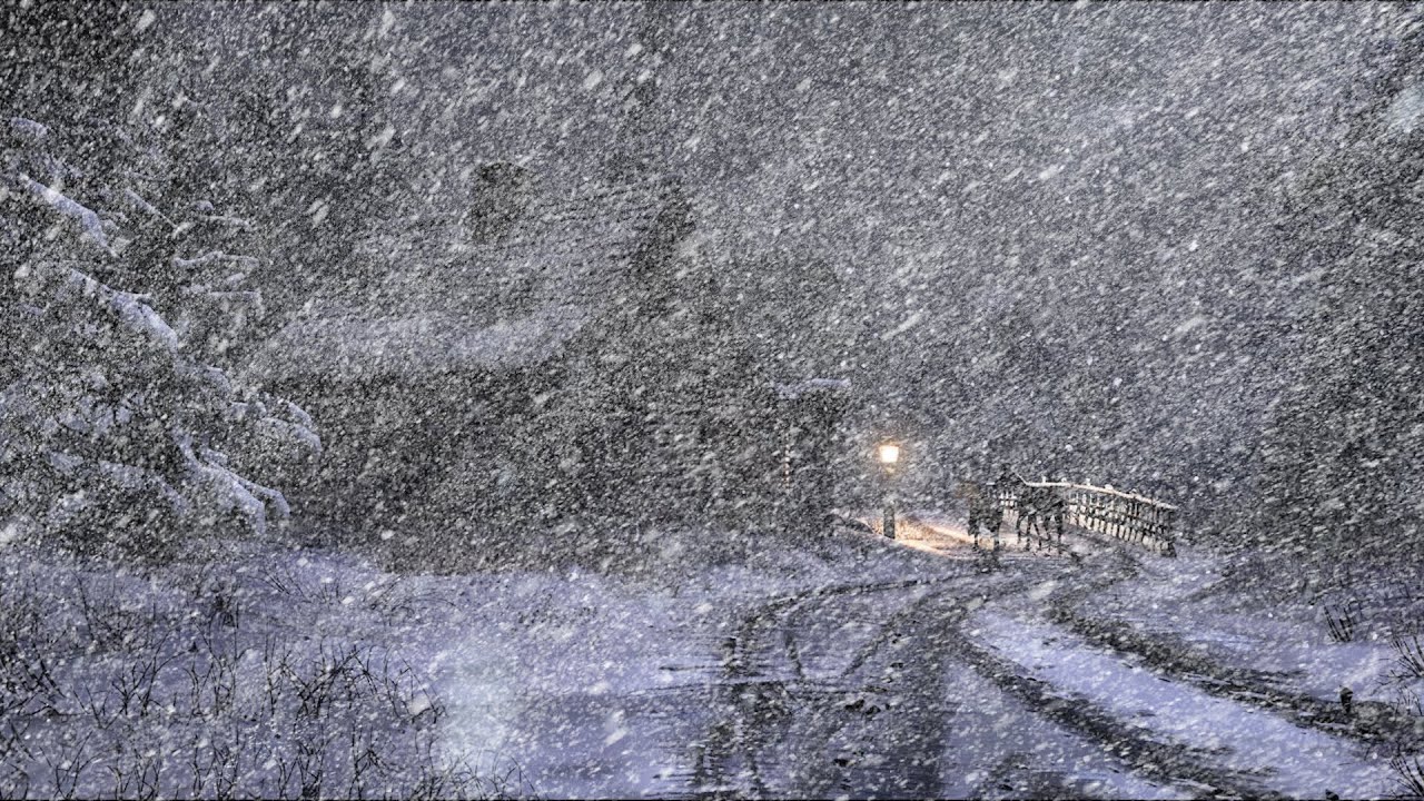 Heavy Snowstorm & Powerful Winter Winds Perfect for Deep Restful Sleep ...