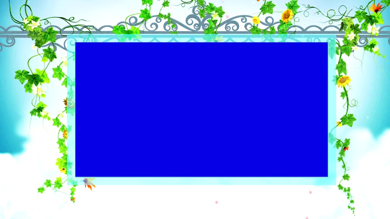 Nature video frame blue background || DMX HD BG 261 - YouTube