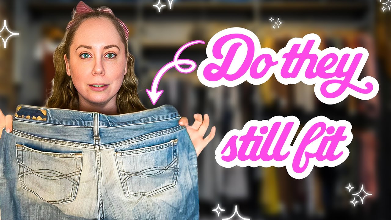 TRYING ON MY GOAL JEANS FROM 2002 - YouTube