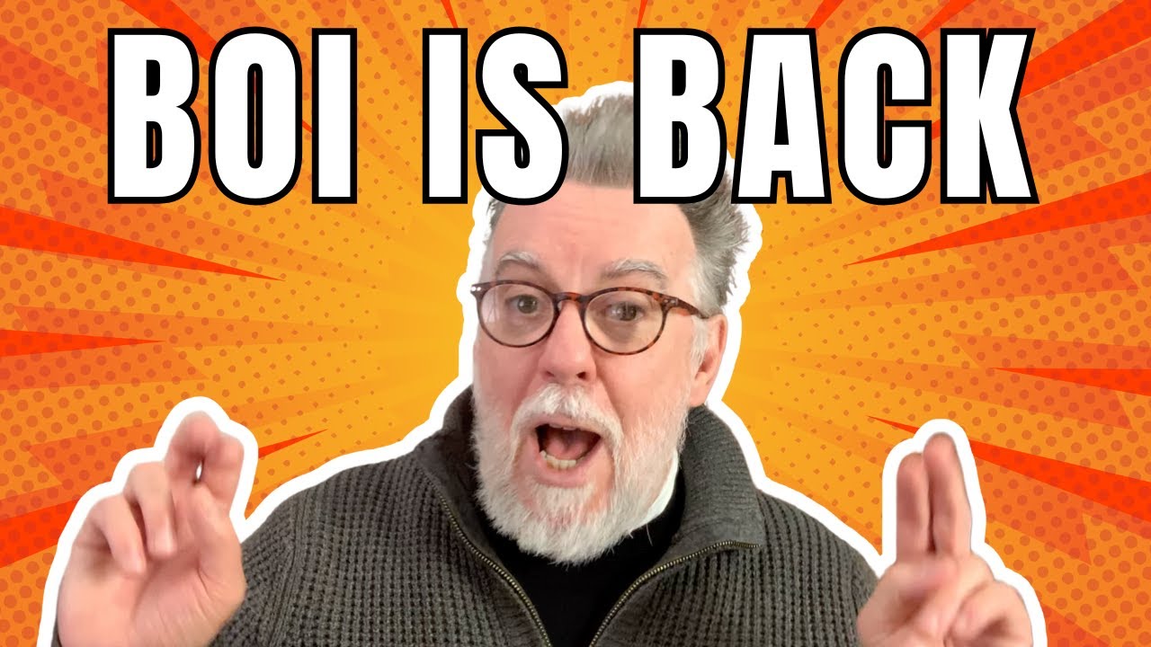 BOI is BACK | File or Pay Fines - YouTube