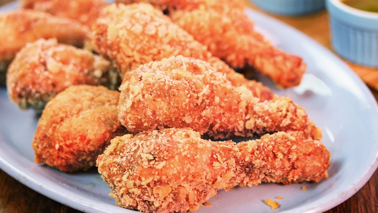 Fried Chicken Legs Recipe by SooperChef - YouTube