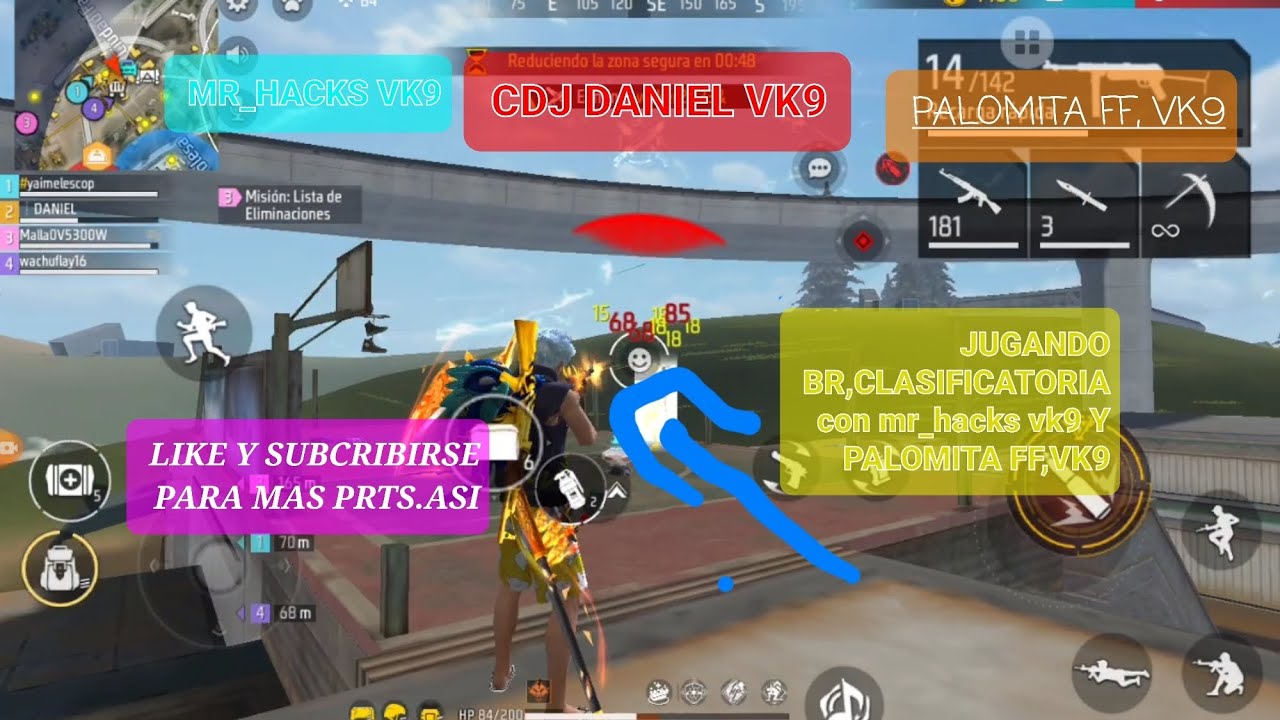 JUGANDO BR,CLASIFICATORIA, CON MR_HACKS VK9, Y CON PALOMITA FF VK9😇🤩#freefire#contenido# - YouTube