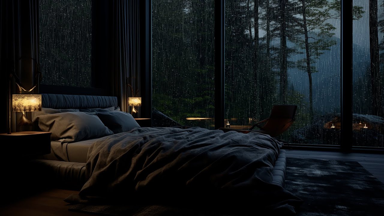 Solution To Cure Insomnia - The Sound Of Rain | Relaxation Reduces ...
