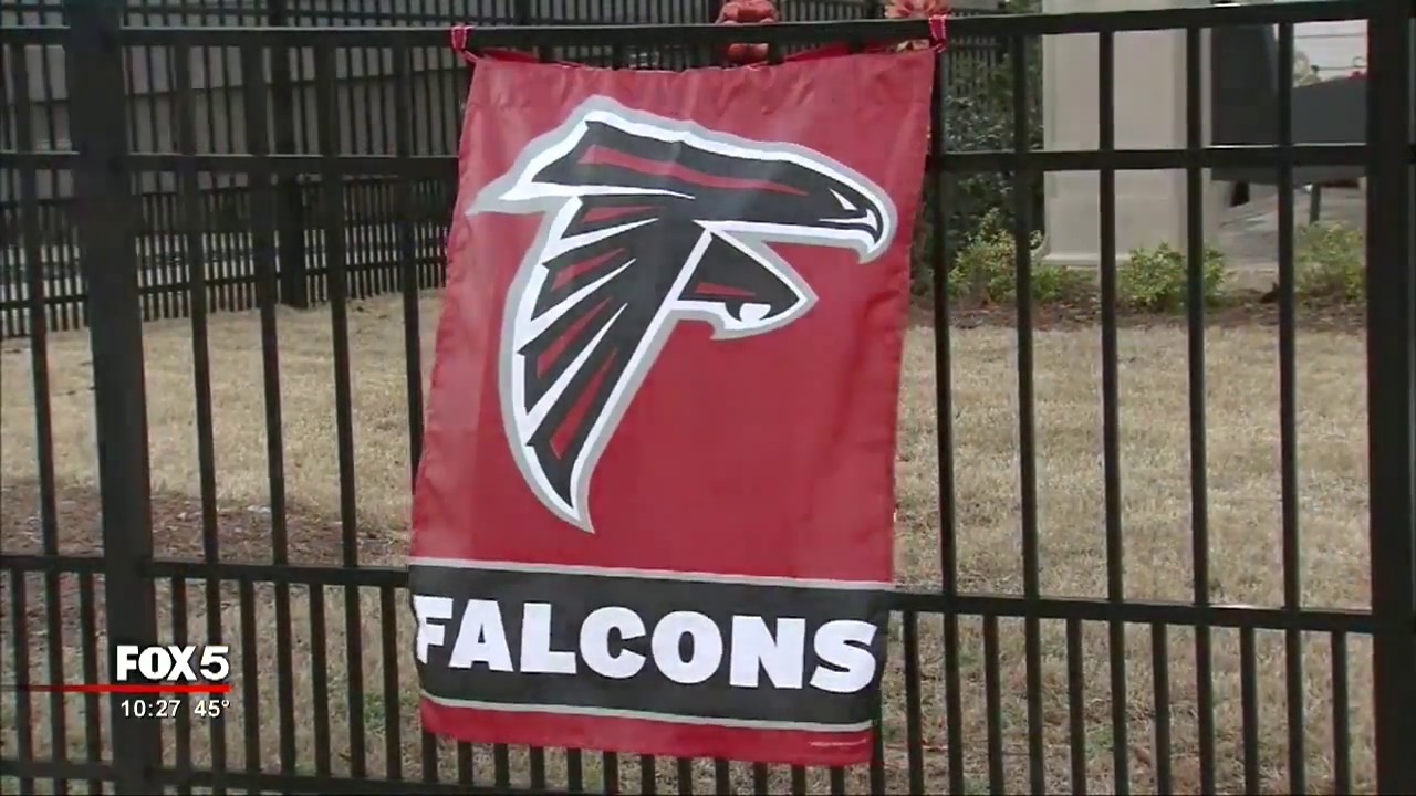 Thieves are snatching Falcons flags - YouTube