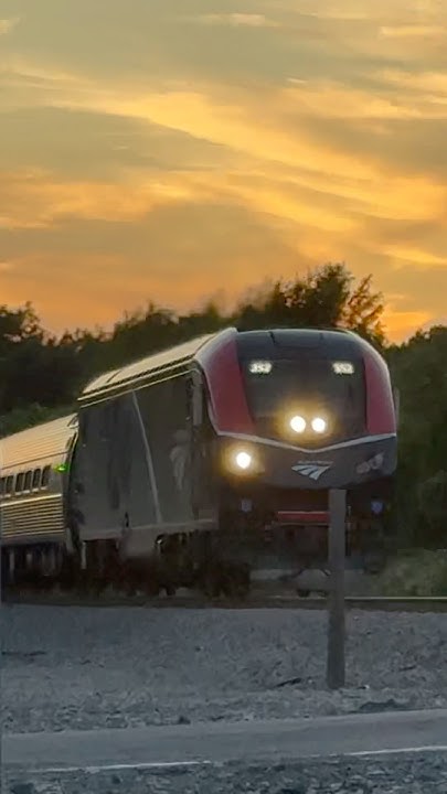 Amtrak PO99 Dives Through the Sunset with a Phase 7 Amfleet - YouTube