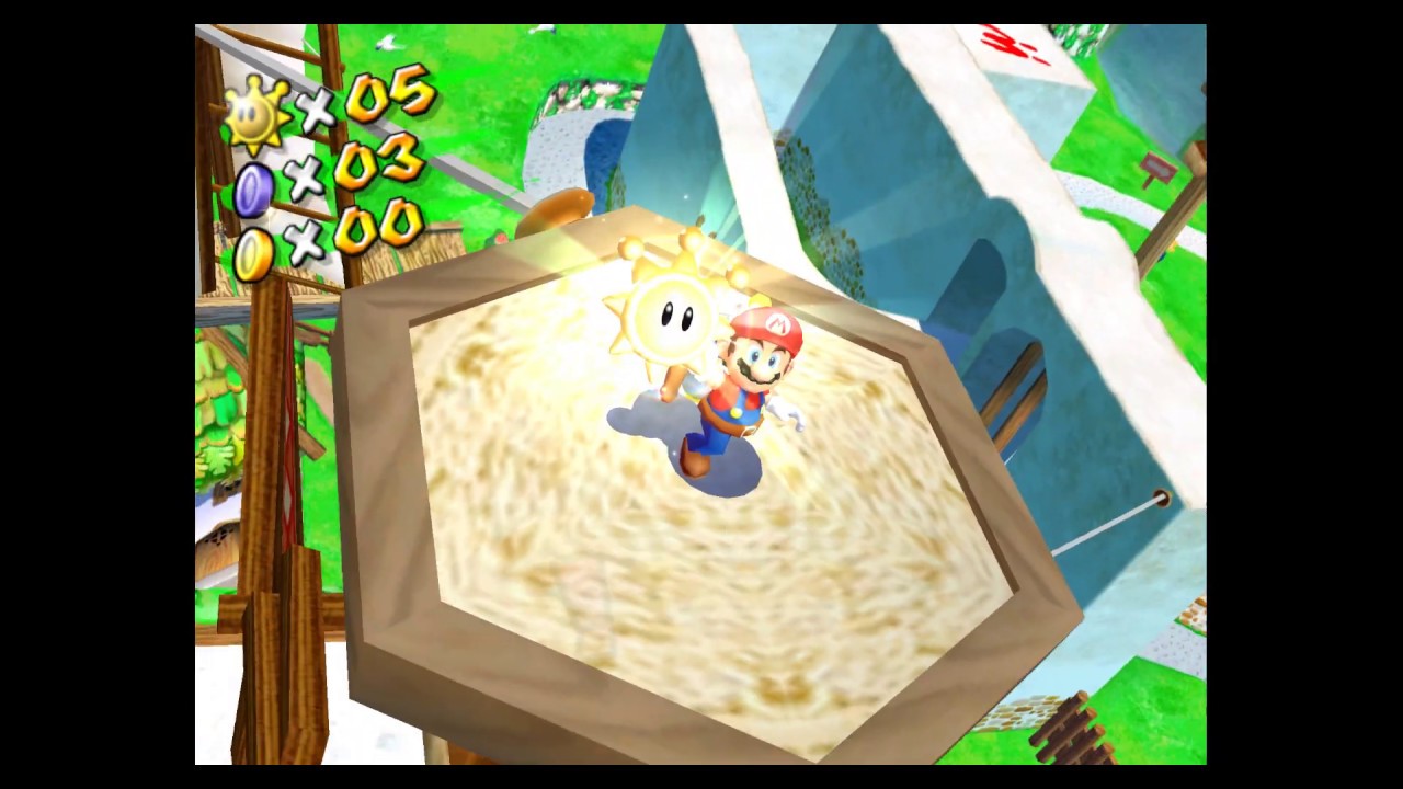 Super Mario Sunshine Bianco Hills Red Coins of Windmill Village - YouTube
