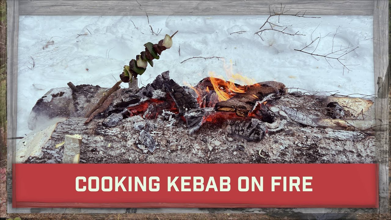 Cooking Kebab on Fire! - YouTube