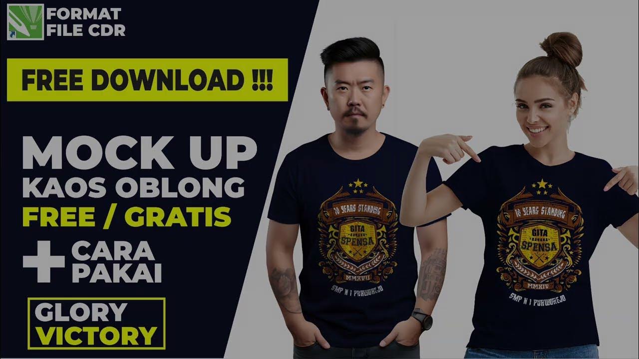 GRATIS DOWNLOAD - Cara Membuat Mockup Kaos di Coreldraw - how to make T-Shirt Mockup in ...