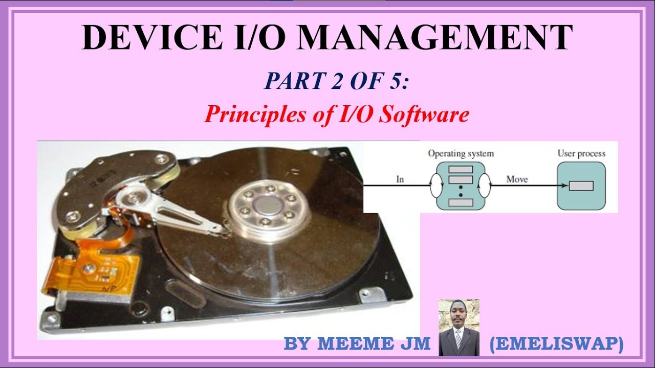 Device I/O Management | Principles of I/O Software - YouTube