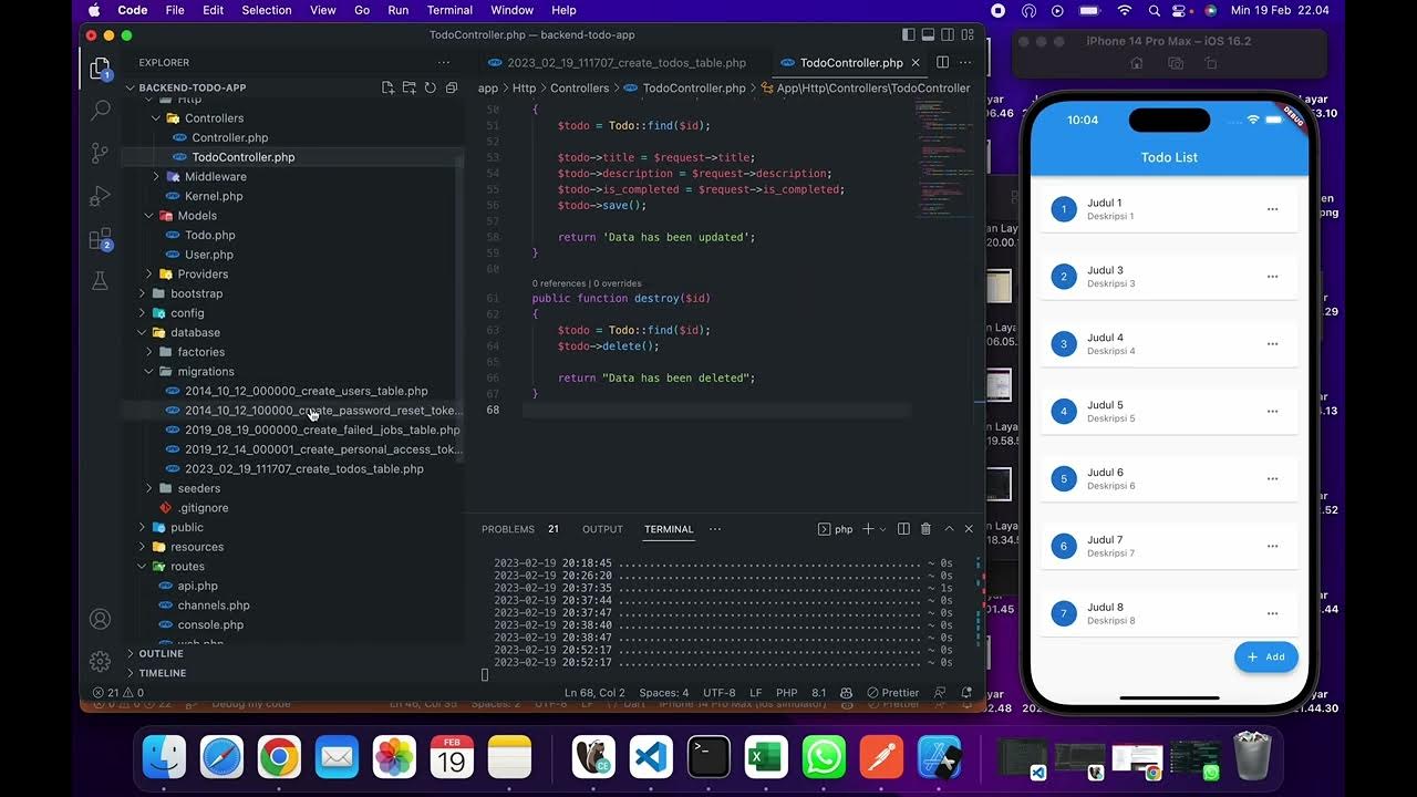 Pemograman Bergerak - Aplikasi CRUD dengan Flutter dan Rest API Laravel - YouTube