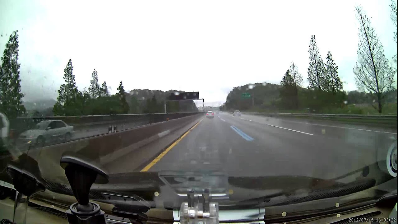 [Hyundai-mnsoft softman R700] Full HD 우천시 주간 고속주행영상 - YouTube