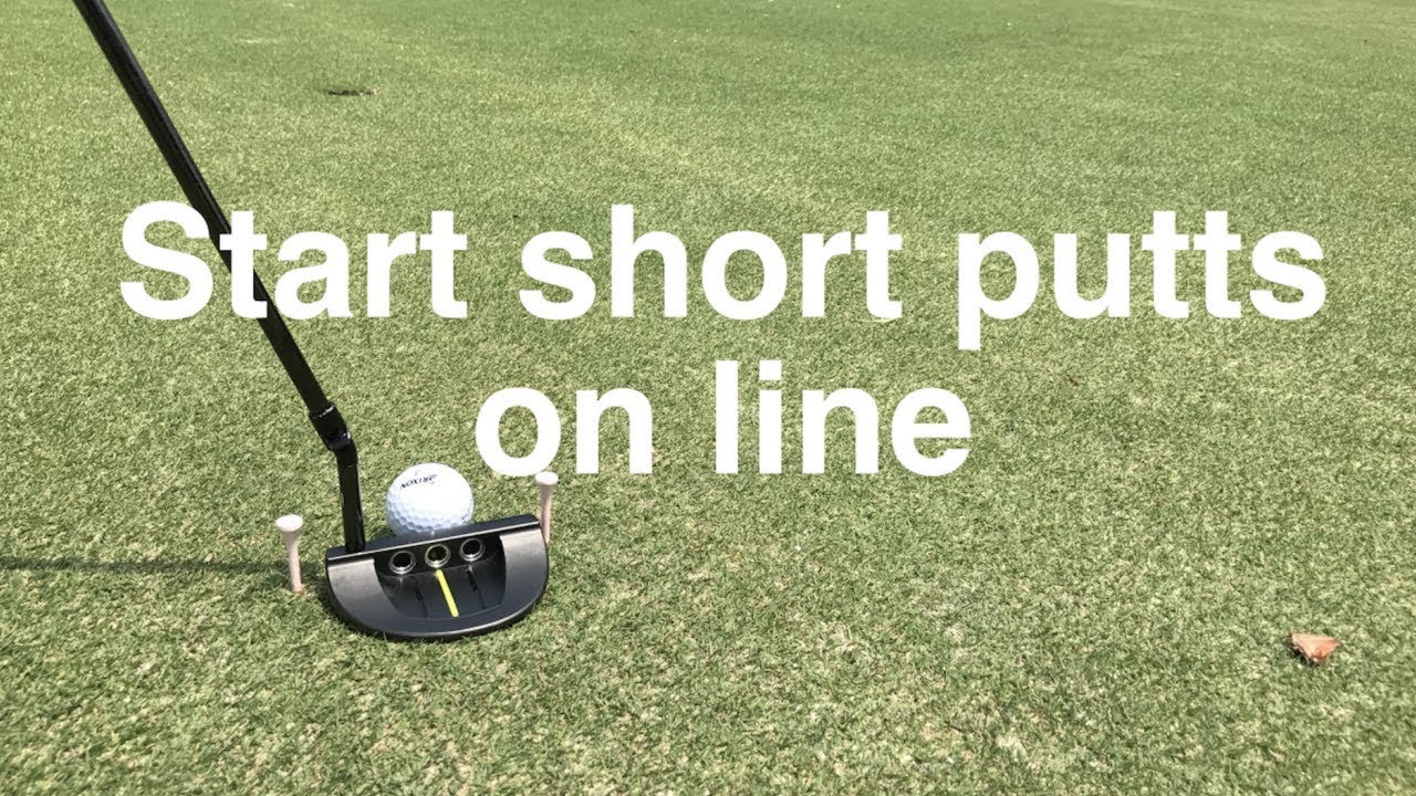 Starting short putts on line - YouTube