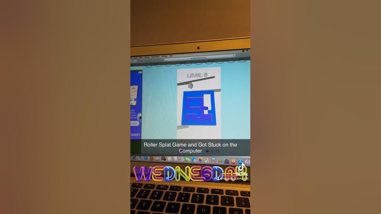 Roller Splat Game and Got Stuck on the Computer - YouTube