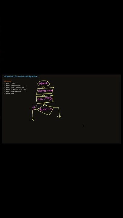 Even Odd Algorithm Flow Chart #shorts #ytshorts #youtubeshorts - YouTube
