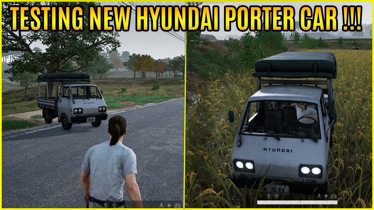 PUBG PC NEW HYUNDAI PORTER CAR GAMEPLAY || WEATHER CHANGES IN TAEGO MAP ...