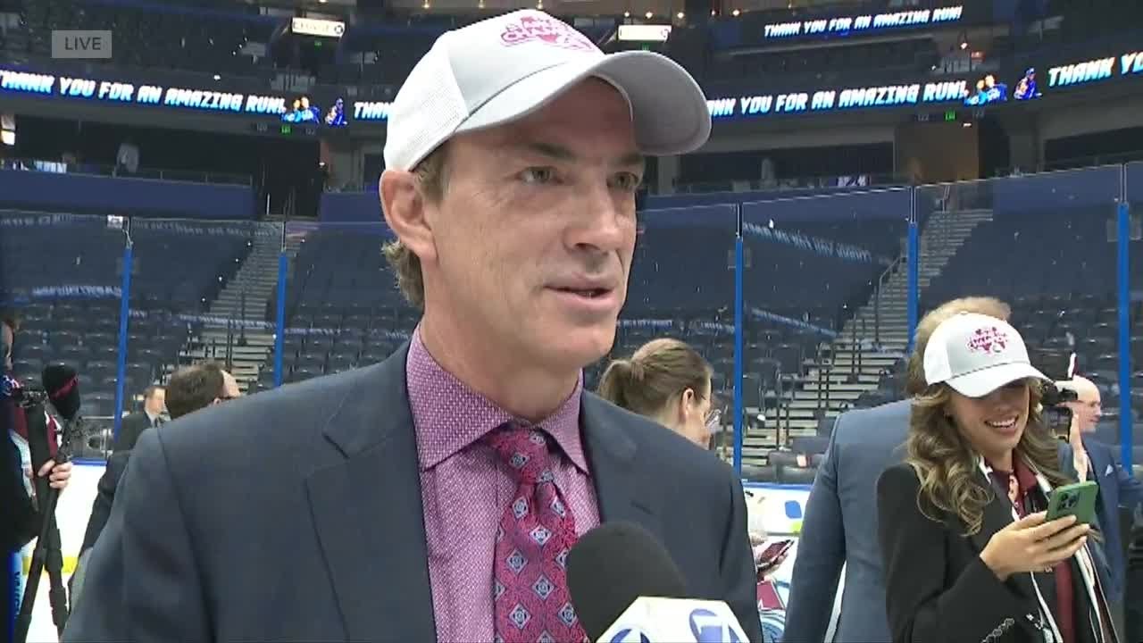 Avs GM Joe Sakic on winning first Stanley Cup as executive - YouTube