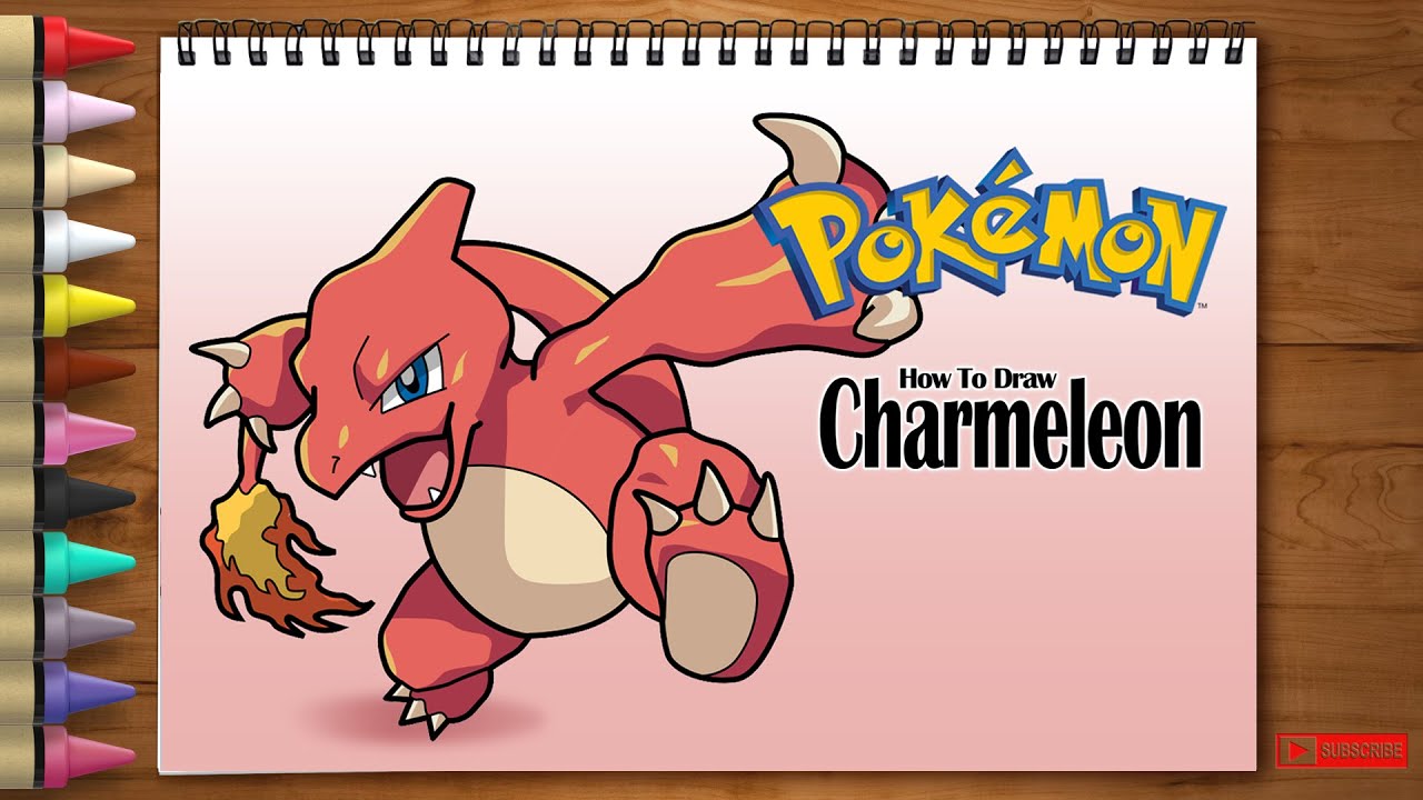 How to Draw a Pokemon Charmeleon and How to Color. - YouTube