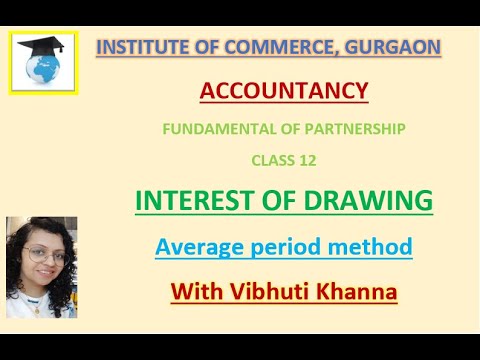 INTEREST ON DRAWING - AVERAGE PERIOD METHOD - YouTube